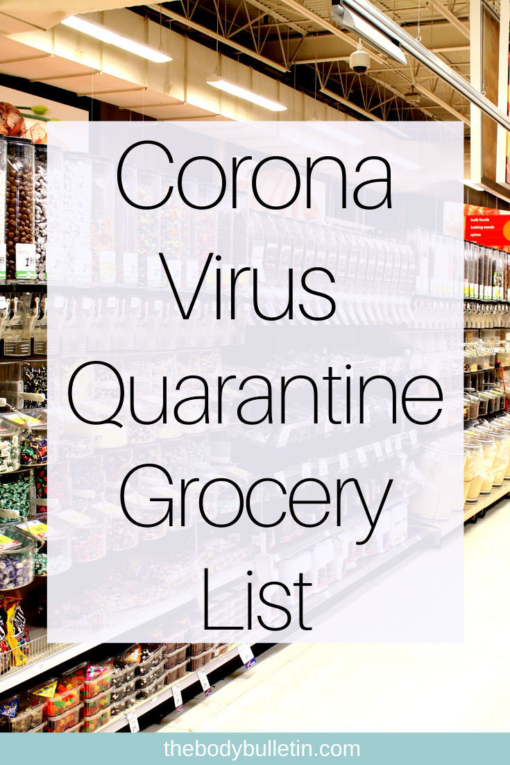 COVID-19 Grocery Shopping List | Coronavirus Quarantine • The Body Bulletin